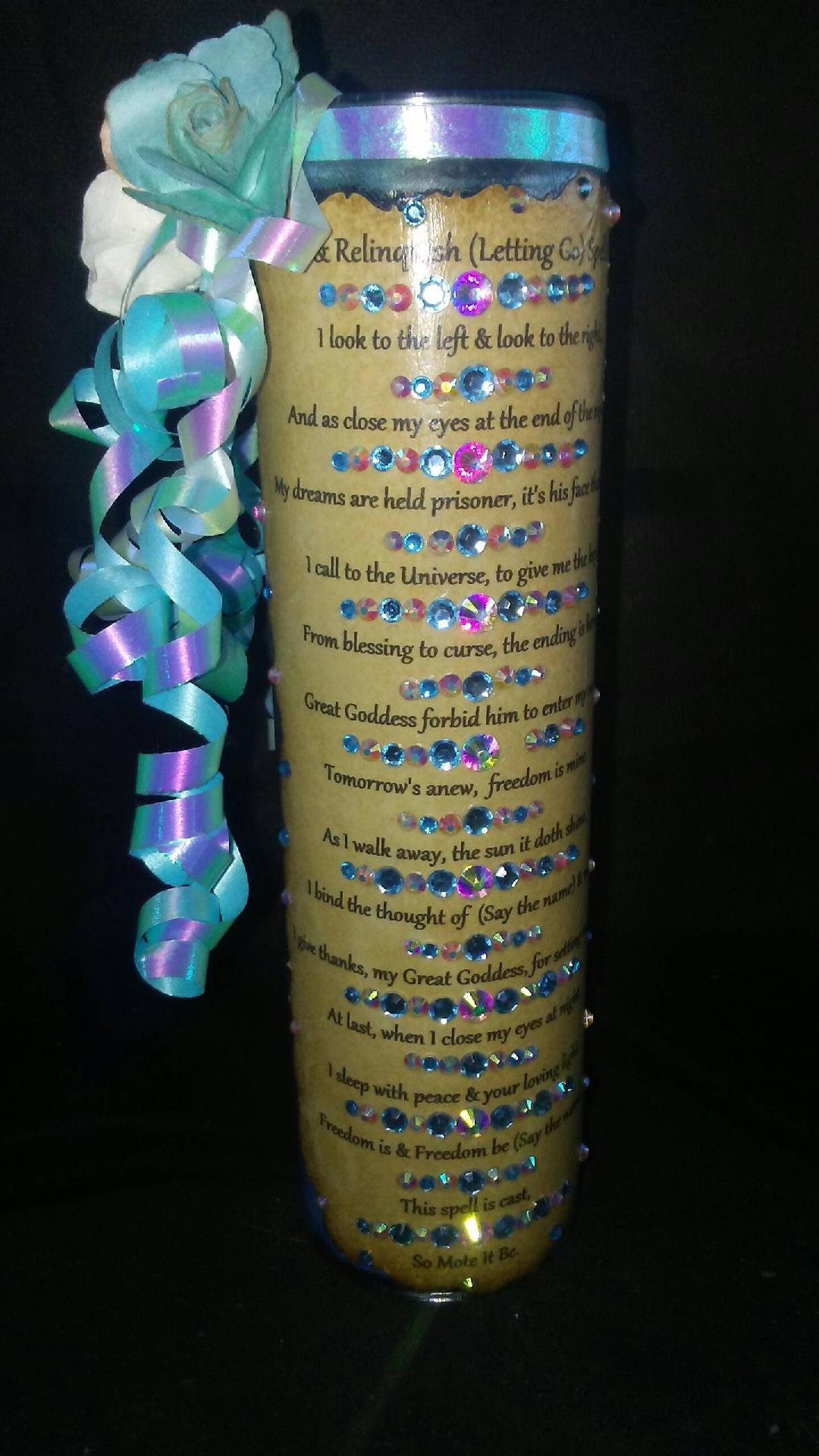 LETTING GO Release & Relinquish him/her Spell Candle Full | Etsy