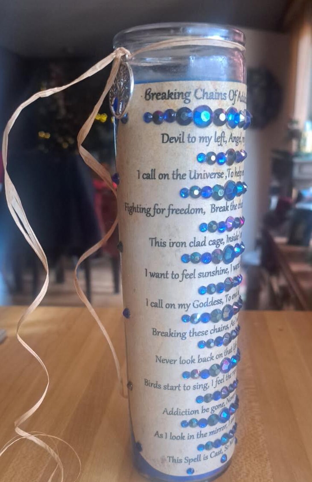 Breaking the Chains of Addiction Spell Candle, Large 8" Total. End ...