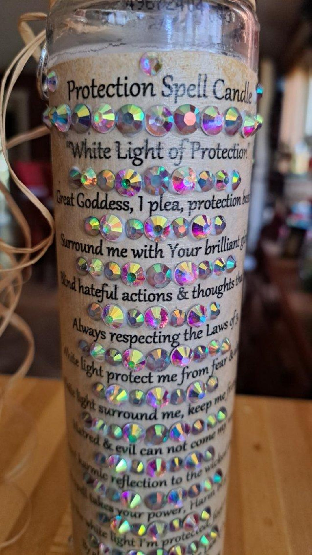 Negativity Shield-protection, White Light of Protection Spell Candle ...