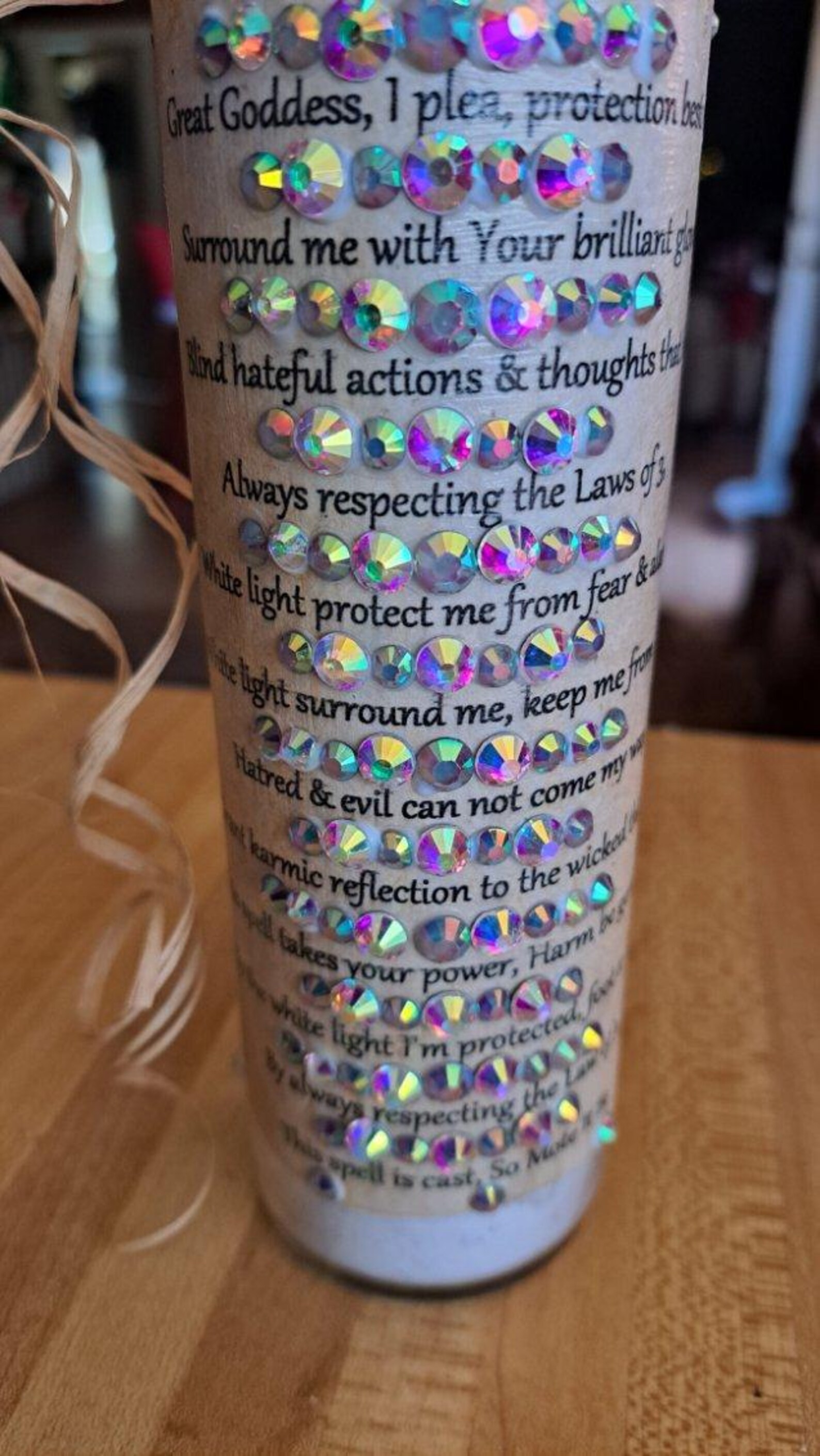 Negativity Shield-protection, White Light of Protection Spell Candle ...