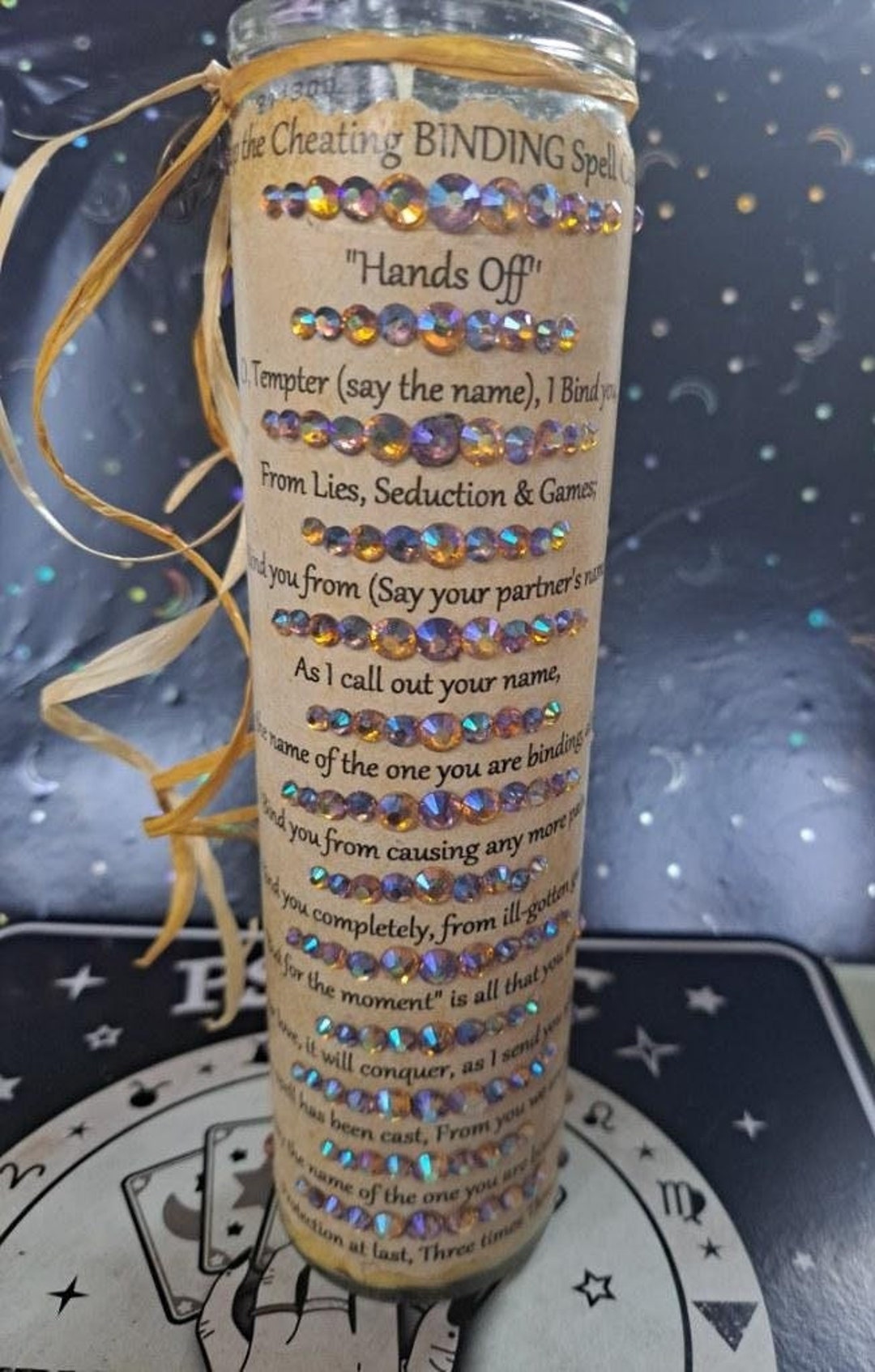 Stop the Cheating/infidelity "hands Off" Binding Spell Candle, Keep ...