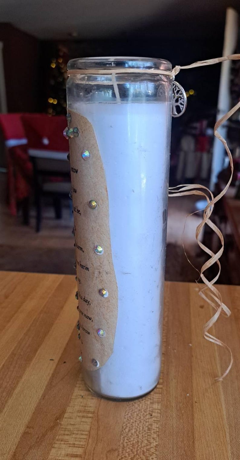 Negativity Shield-protection, White Light of Protection Spell Candle ...