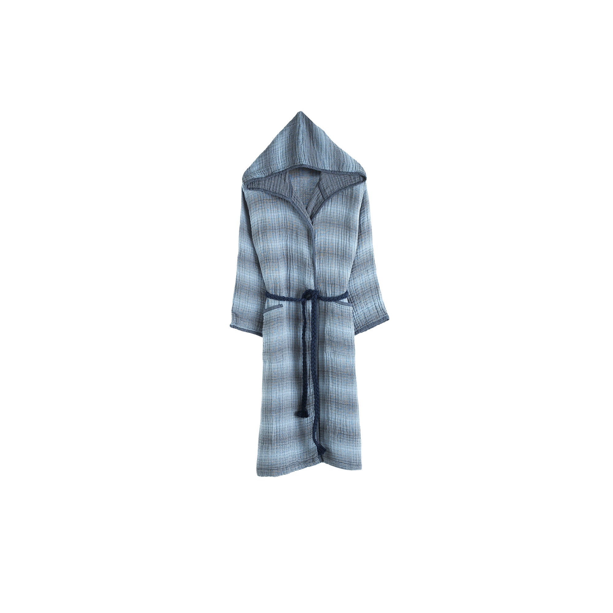 Muslin Cotton Bathrobe, Robes, Gown, 4 Layer Muslin, Crepe and Soft ...