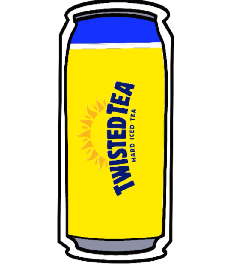 Twisted tea can svg | Etsy