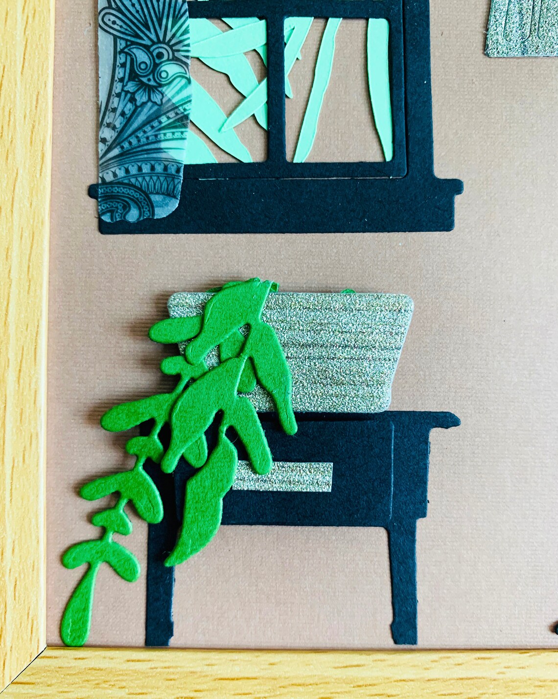 Botanical Home Decor paper Collage Art Plants Art for Living Room - Etsy