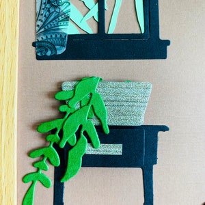 Botanical Home Decor -paper Collage Art - Plants Art for Living Room - Etsy