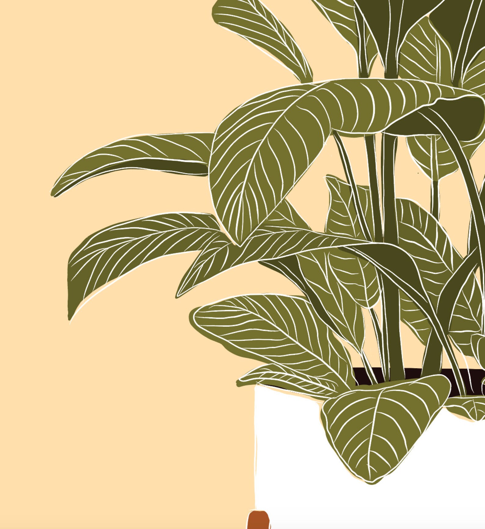 Fig Leaf Downloadable - Fig Leaf Printable Art - Fig Leaf and A Kitty ...