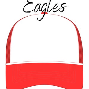 CUSTOM Trucker Hat Design Template - Design Patch Layout Printable - Etsy