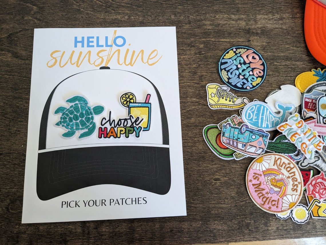 Trucker Hat Design Template Design Patch Layout Printable - Etsy