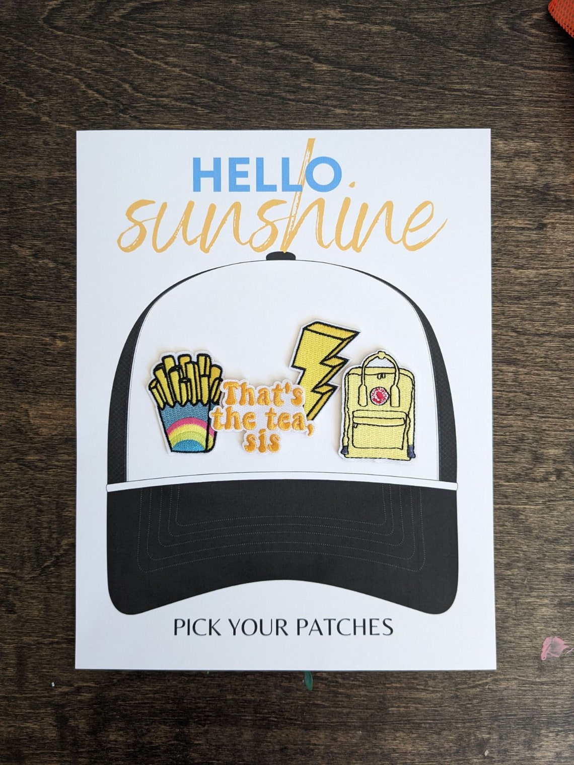 Trucker Hat Design Template - Design Patch Layout Printable - Etsy