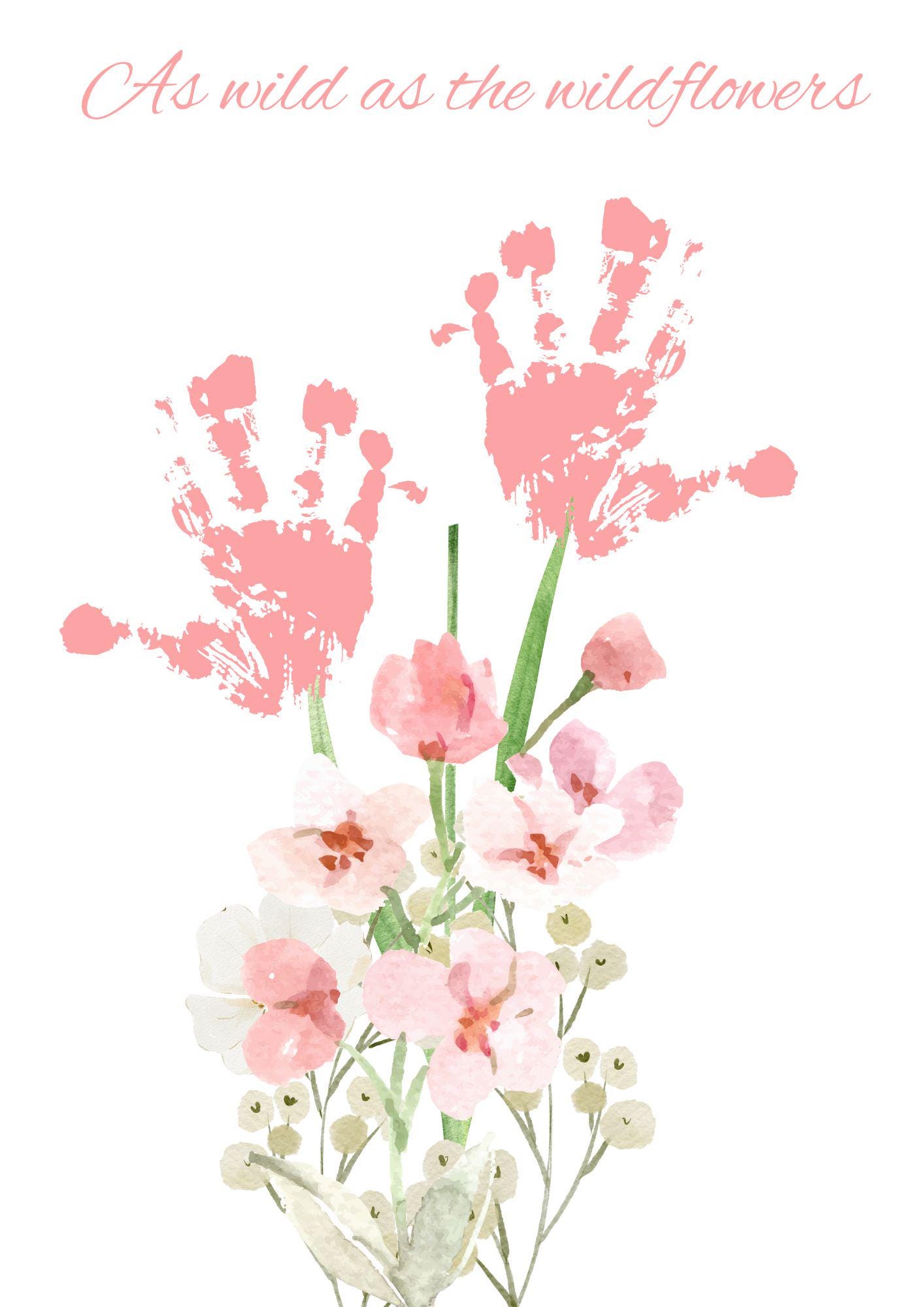 Flower Handprint Art / Footprint Feet Art Craft / Kids Baby Toddler ...