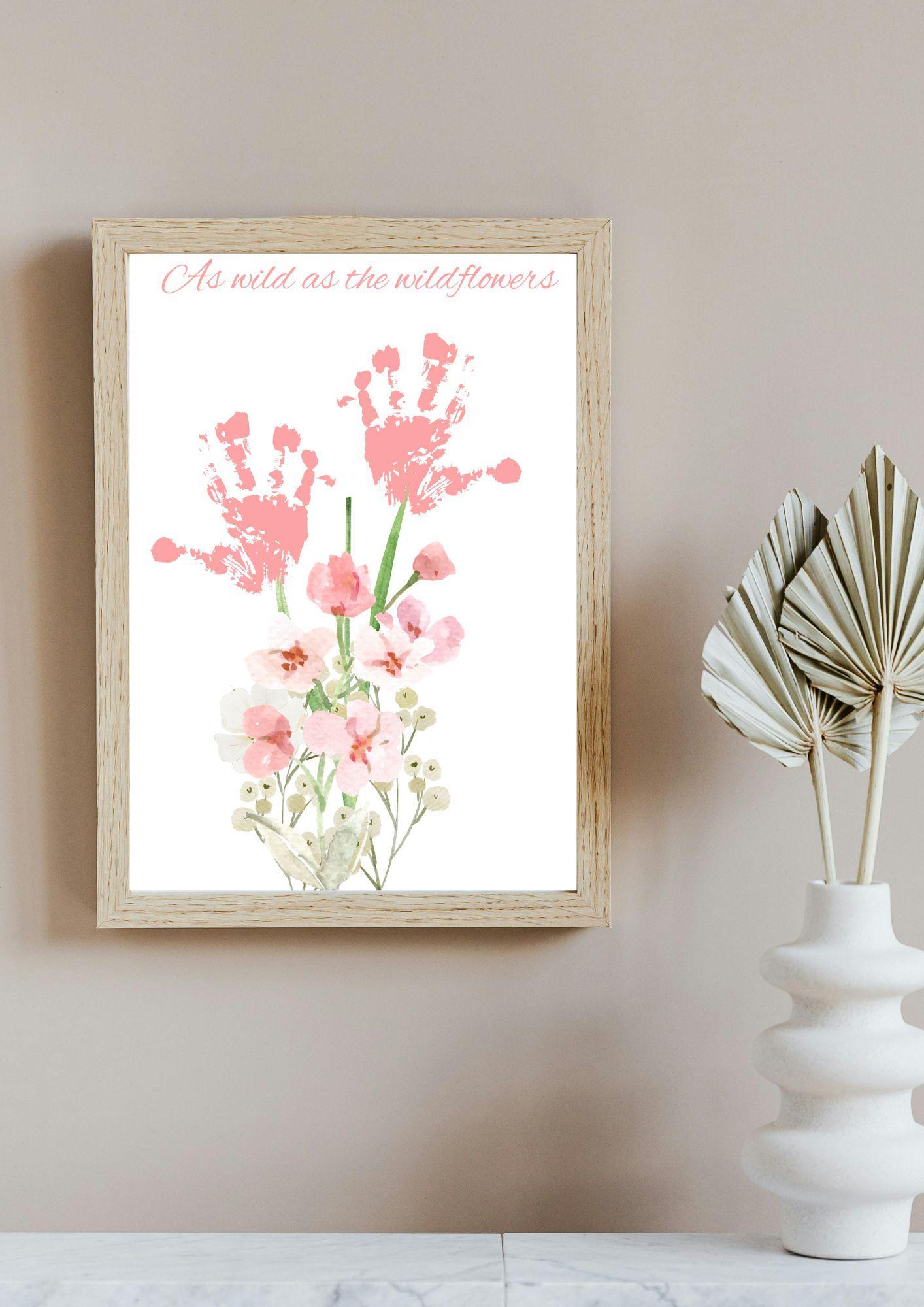 Flower Handprint Art / Footprint Feet Art Craft / Kids Baby Toddler ...