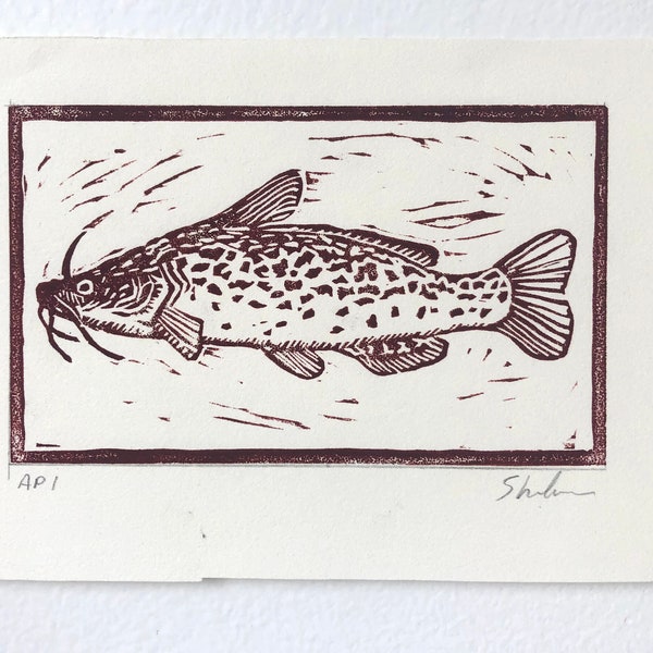 Linoleum Print - Etsy