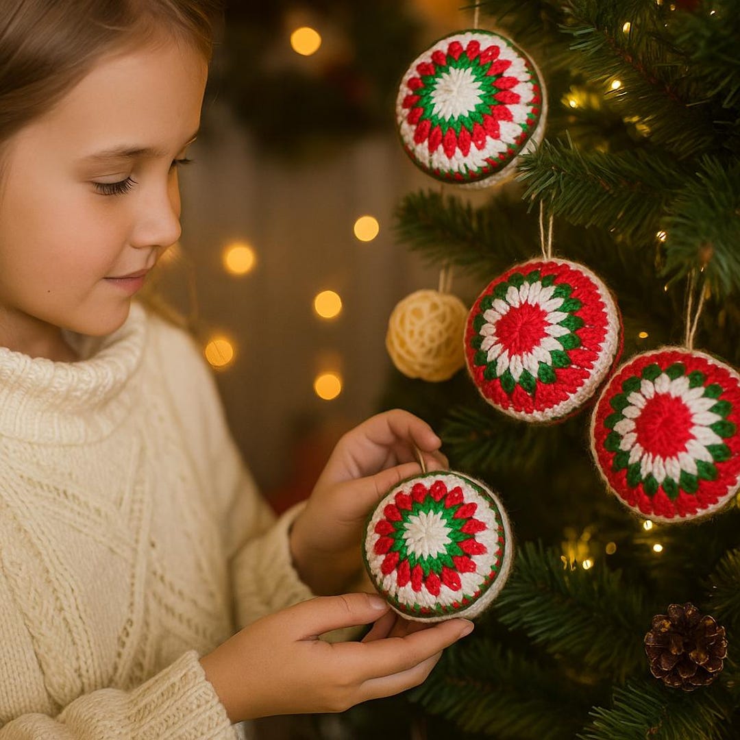 Crochet Christmas Ball Bauble Pattern: Easy 5-language Guide (PDF ...