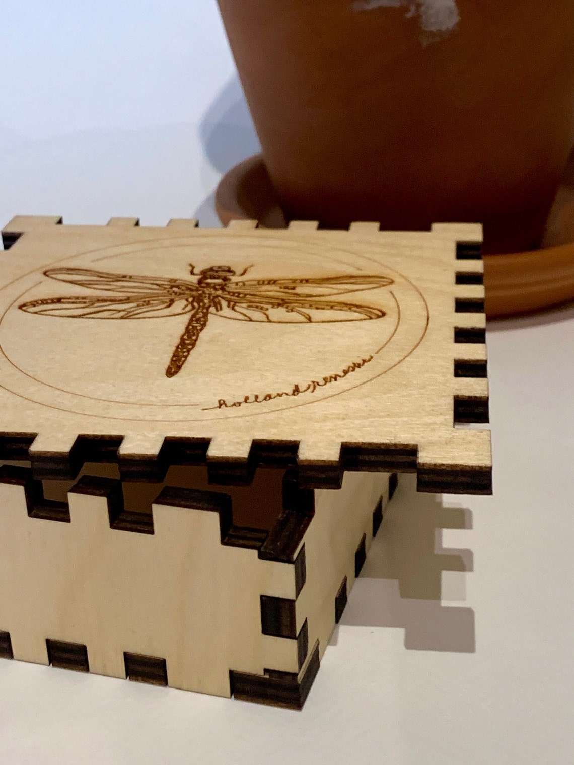 Dragonfly Box, Laser Engraved and Cut, Dovetail Box - Etsy
