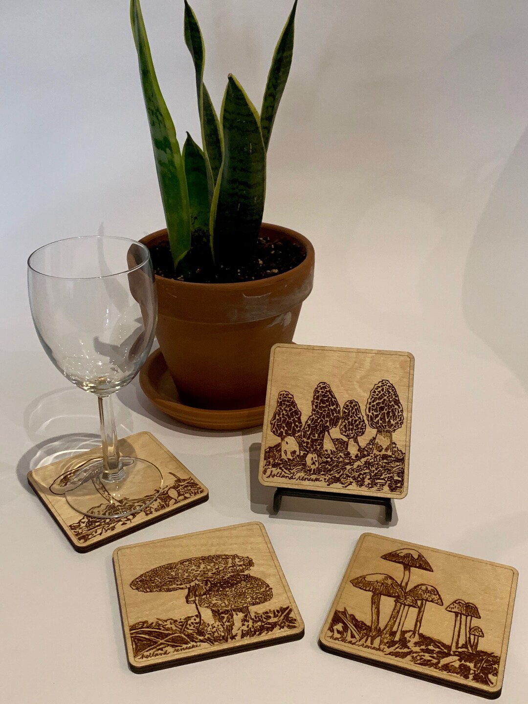 Mushroom Coasters, Morel Coaster, Liberty Cap Coaster, Wavy Cap Coaster ...