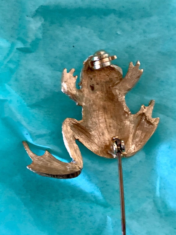 Vintage Frog Pin, Vintage Frog Brooch, Little Frog Pi… - Gem