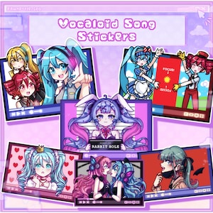 Vocaloid Song Vinyl Stickers - Etsy