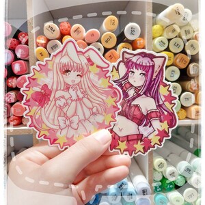 Tokyo Mew Mew Vinyl Stickers cute Kawaii Waterproof Die-cut Laminated ...