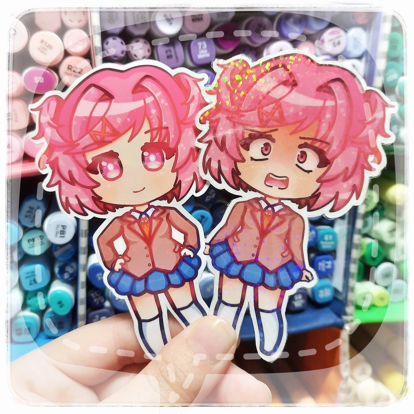 Doki Doki Literature Club Vinyl Stickers DDLC Weatherproof | Etsy Ireland