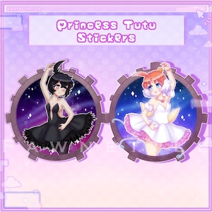 Princess Tutu Magical Girl Stickers [cute Kawaii Anime Girl Laminated ...