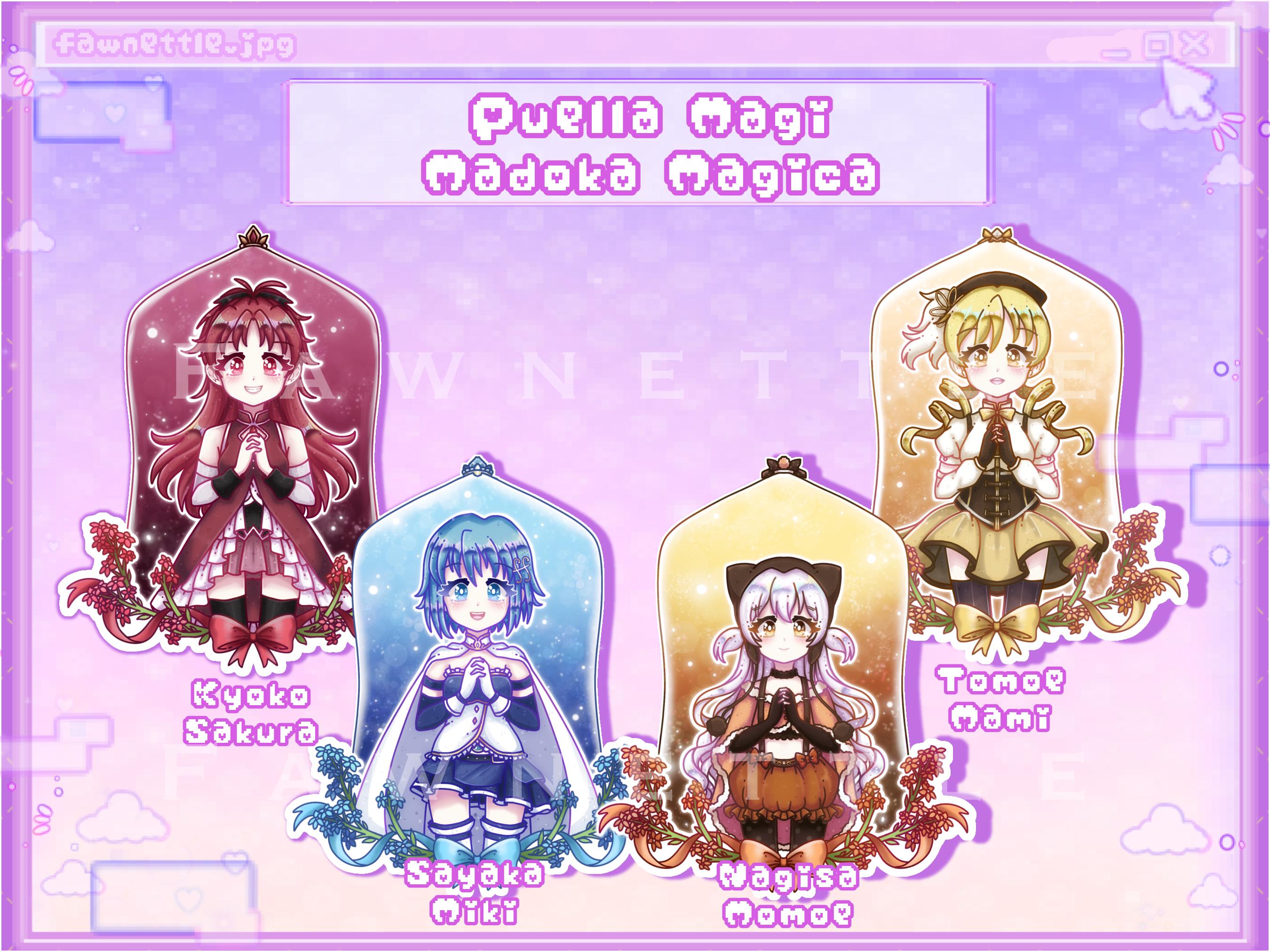 Madoka Magica Die-cut Vinyl Laminated Stickers [puella Magi Madoka ...