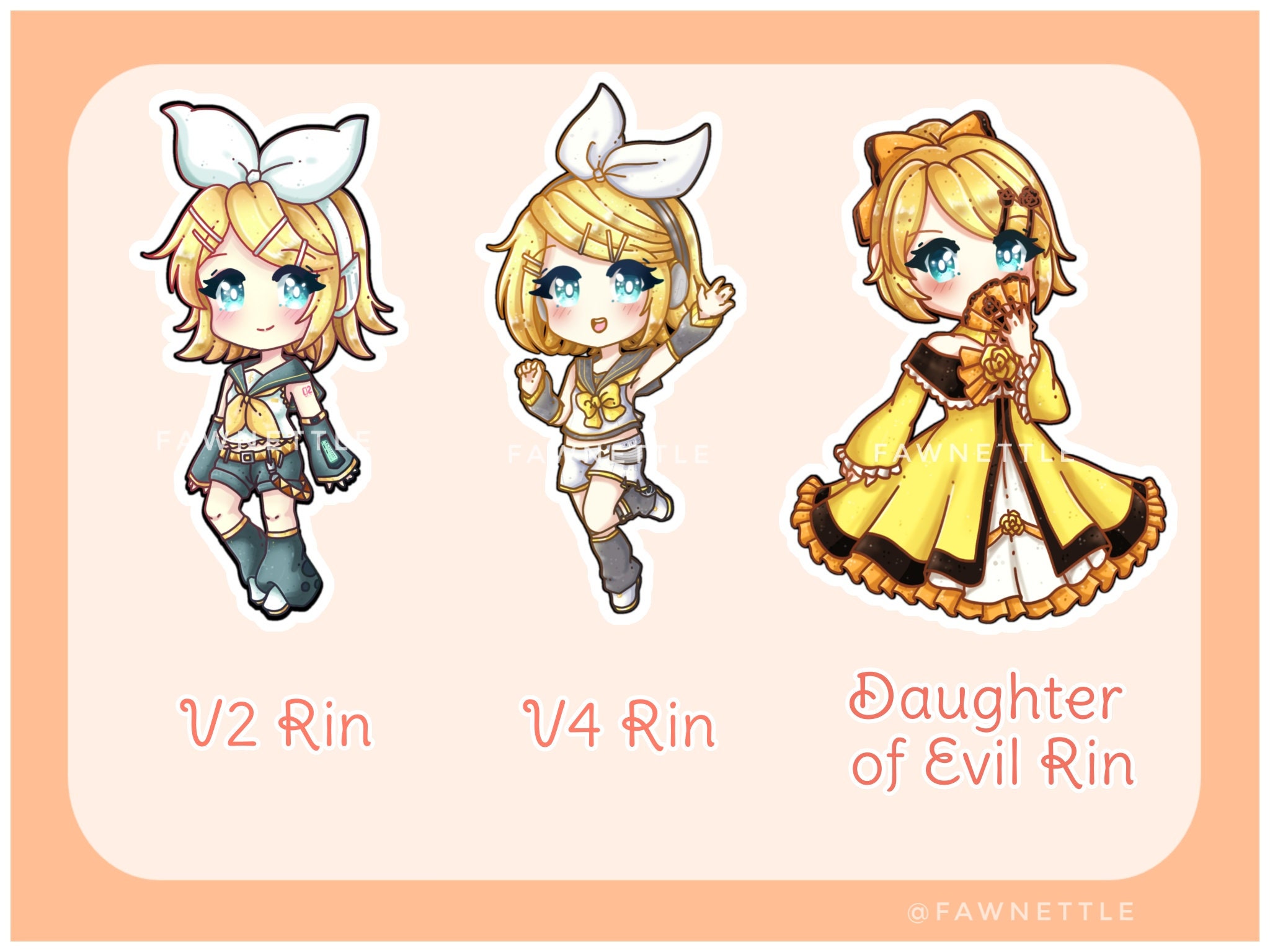 Rin Kagamine Daughter Of Evil Chibi