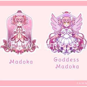Madoka Magica Die-cut Vinyl Laminated Stickers puella Magi Madoka ...