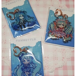 Vocaloid Hatsune Miku Acrylic Charms cute Kawaii Anime Keychains ...