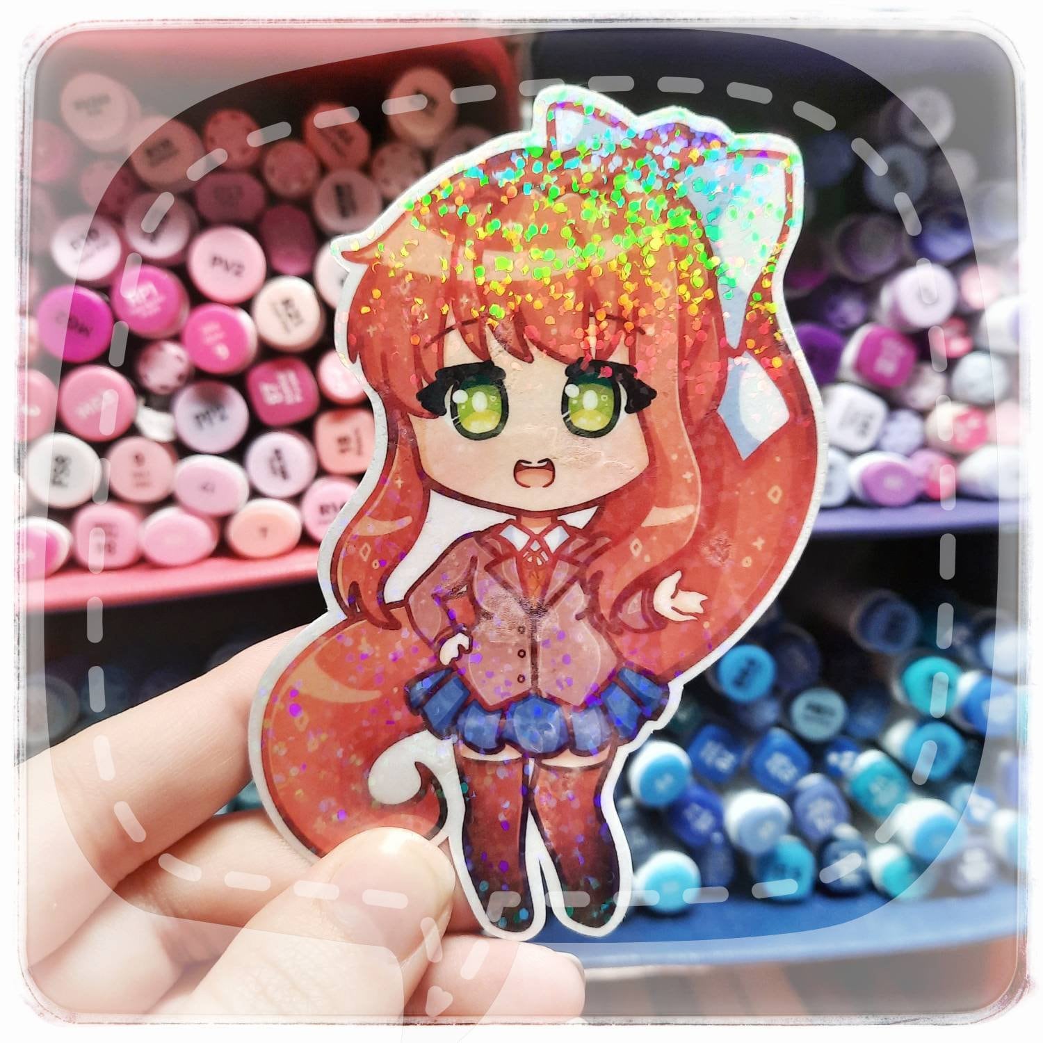 Doki Doki Literature Club Vinyl Stickers DDLC Weatherproof | Etsy Ireland
