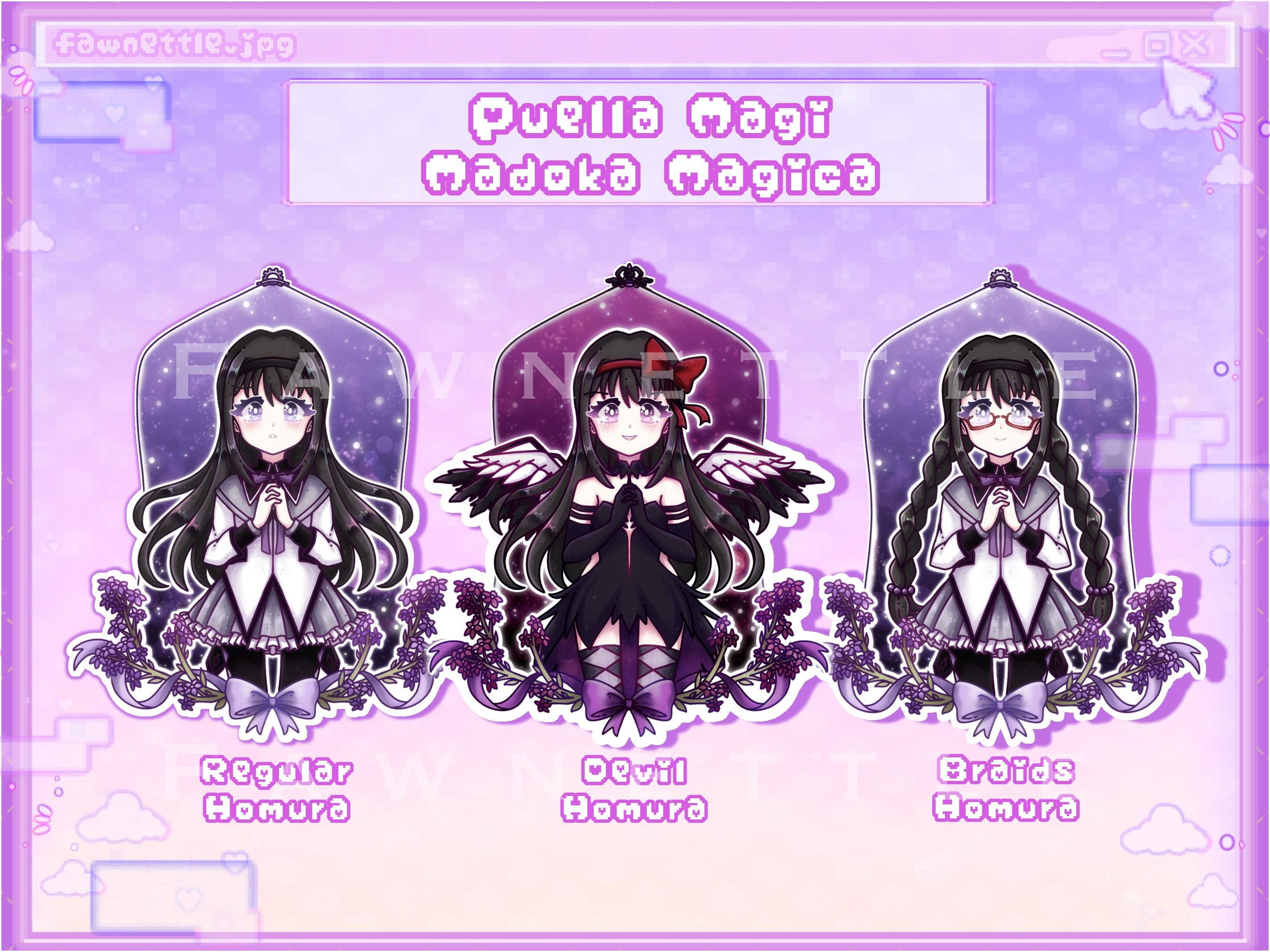 Madoka Magica Die-cut Vinyl Laminated Stickers [puella Magi Madoka ...