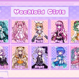 Kawaii Vocaloid and Hatsune Miku Art Prints [cute Kawaii Glossy Anime ...