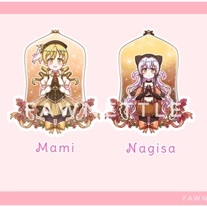 Madoka Magica Die-cut Vinyl Laminated Stickers puella Magi Madoka ...