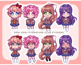 Doki Doki Literature Club Original Stickers - Etsy