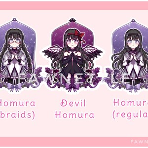 Madoka Magica Die-cut Vinyl Laminated Stickers puella Magi Madoka ...