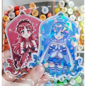 Madoka Magica Die-cut Vinyl Laminated Stickers puella Magi Madoka ...