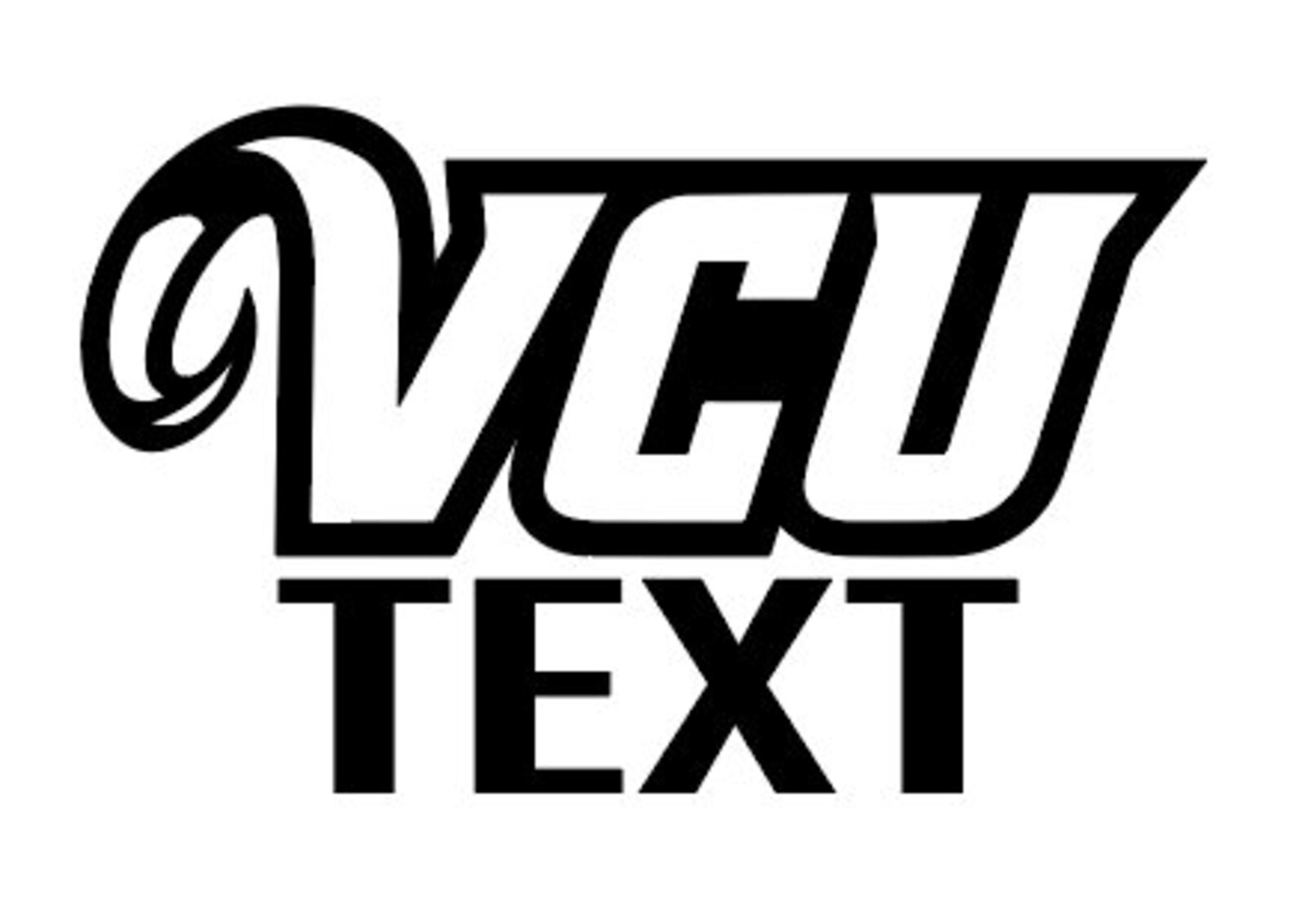 VCU Personalized Decal | Etsy