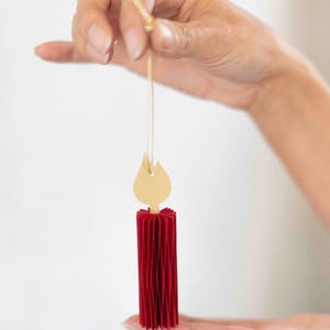 CANDLES Paper Decoration/set 3 Pcs/, Christmas Decoration, Paper Ball ...