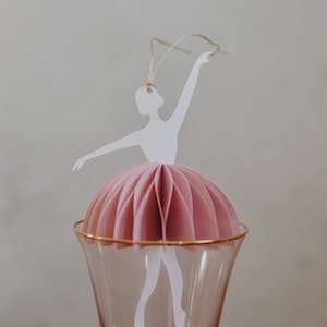 Ballerina Paper Decoration/set 2 Pcs/, Christmas Decoration, Paper Ball ...