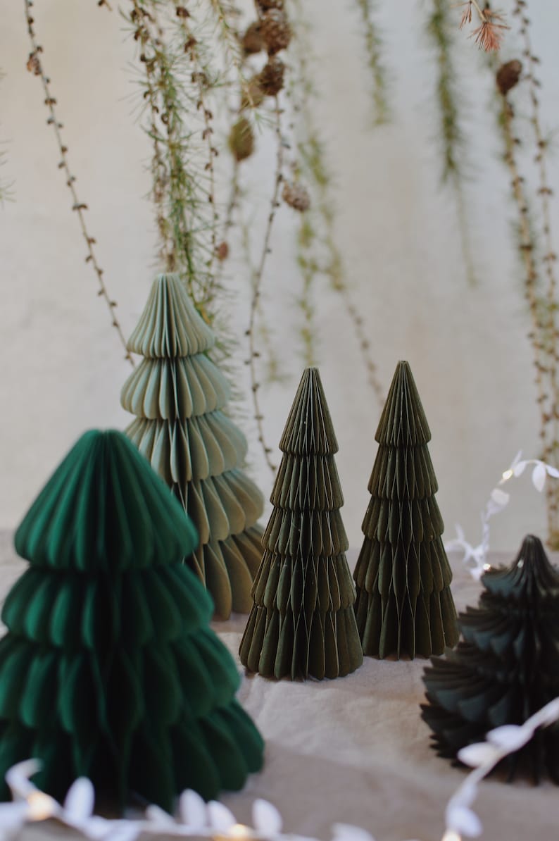 Paper Christmas Tree / Honeycomb Tree / Honeycomb Paper Decoration ...