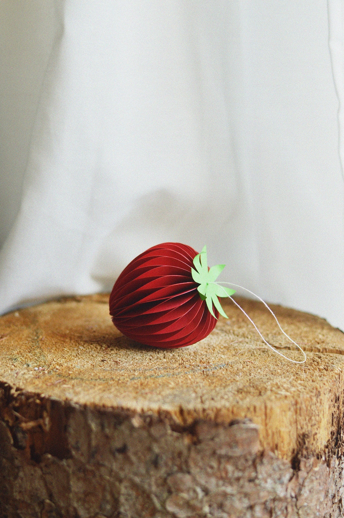 Paper Strawberry, Honeycomb Fruits, Paper Handmade Decoration, Scandi ...