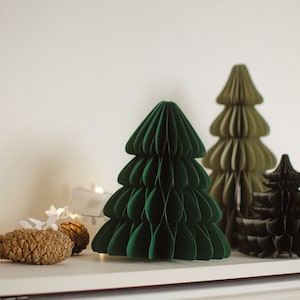 Paper Christmas Tree / Honeycomb Tree / Honeycomb Paper Decoration ...