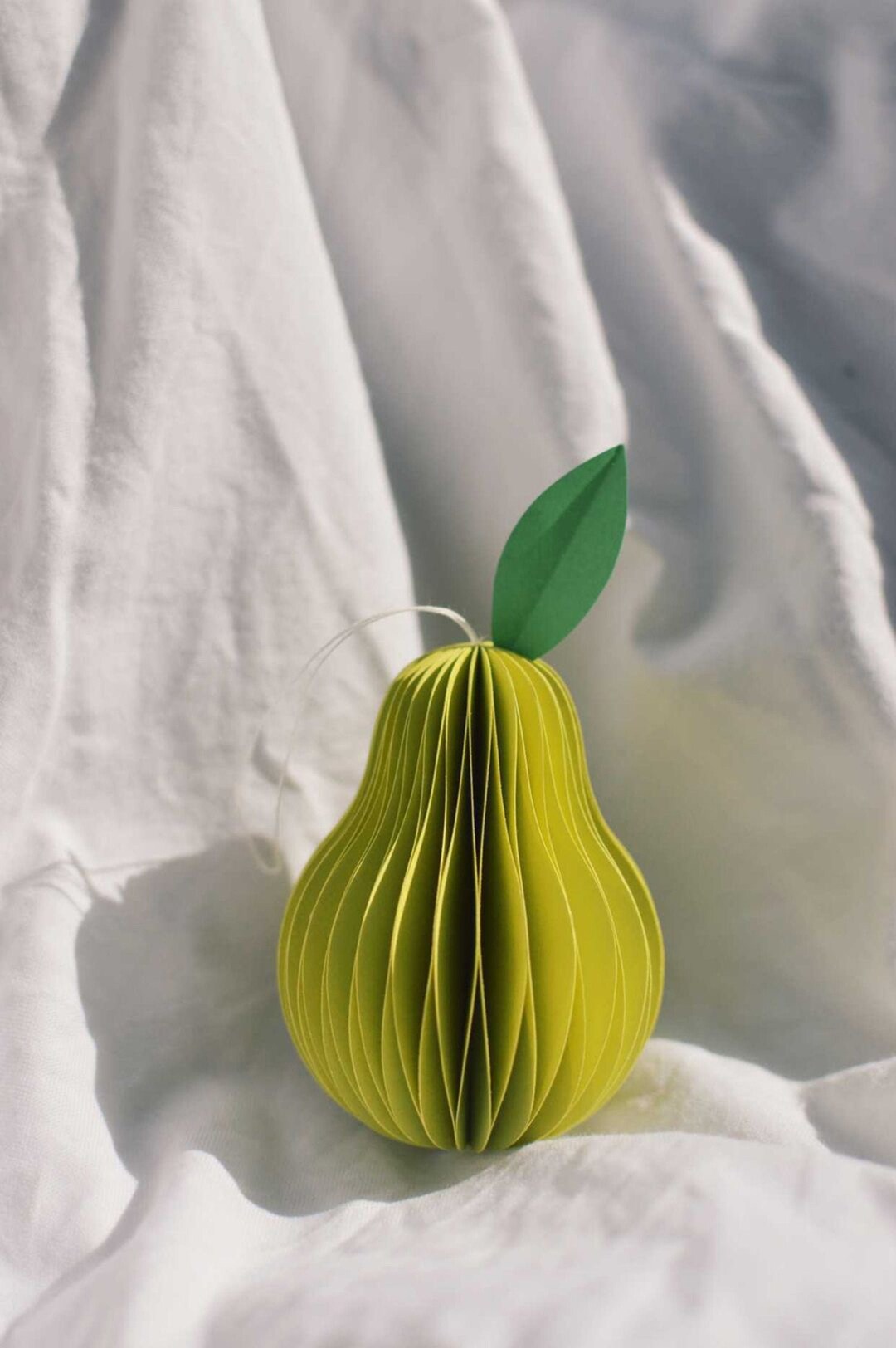 Paper Pear, Honeycomb Fruits, Paper Handmade Decoration, Scandi ...