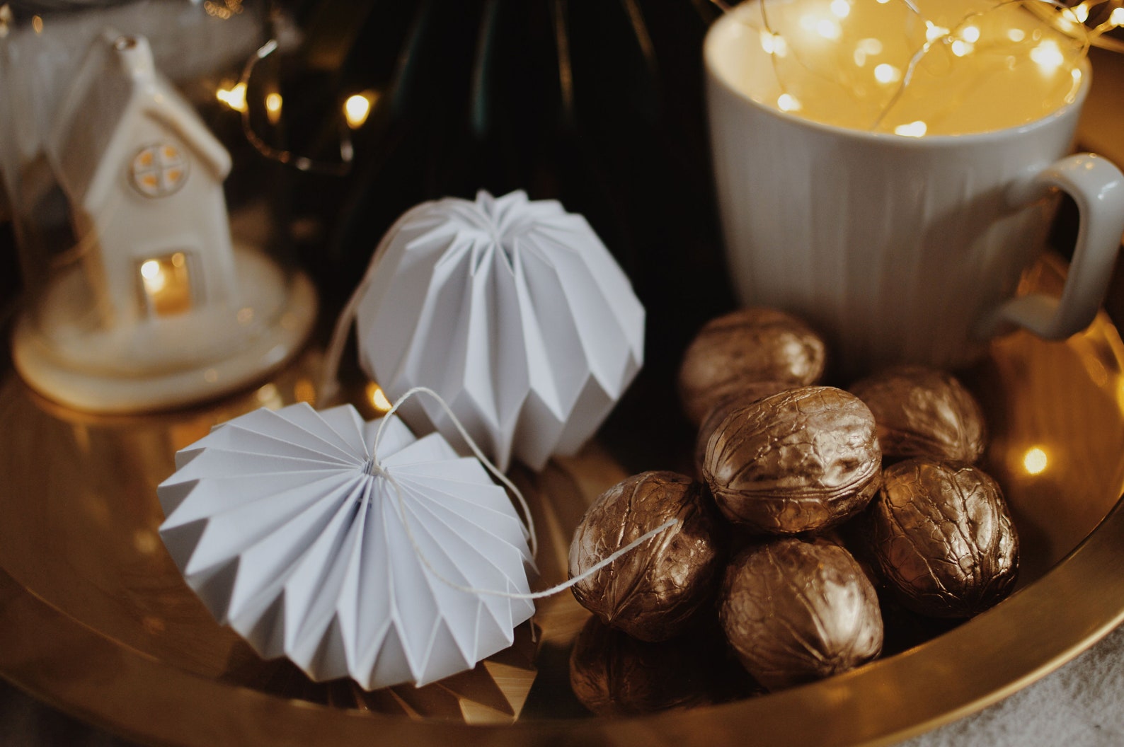 Origami Set "white" / Paper Decoration / Festive Decoration ...