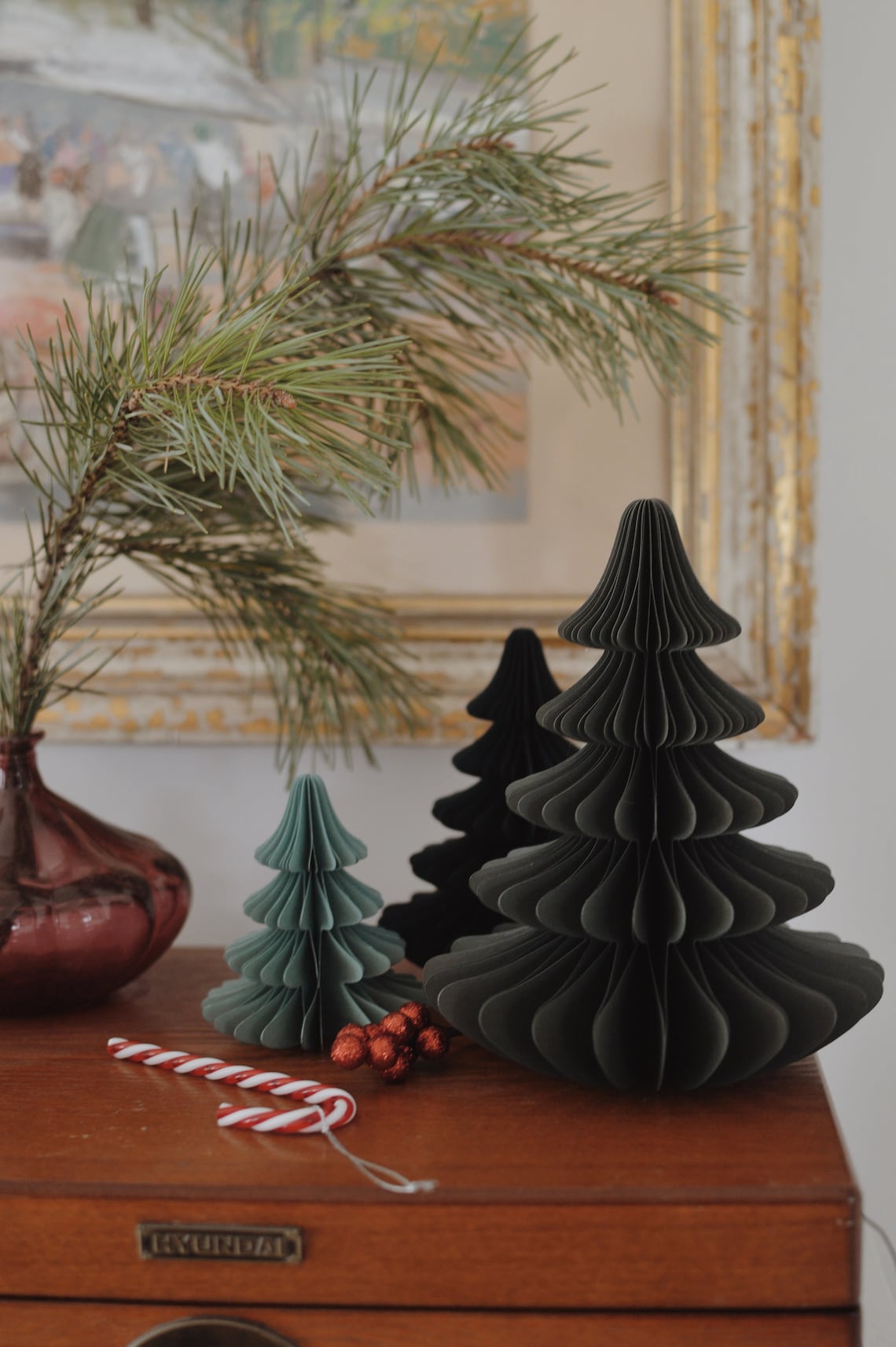 Paper Christmas Tree / Honeycomb Tree / Honeycomb Paper Decoration ...