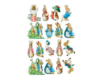 Peter Rabbit Stickers - Etsy UK