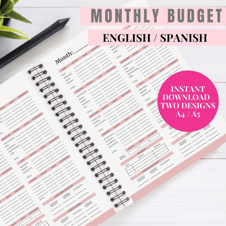 Printable Budget Worksheet In Spanish