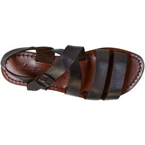Brown Leather Ladies Franciscan Sandals Handmade in Italy | Gianluca ...
