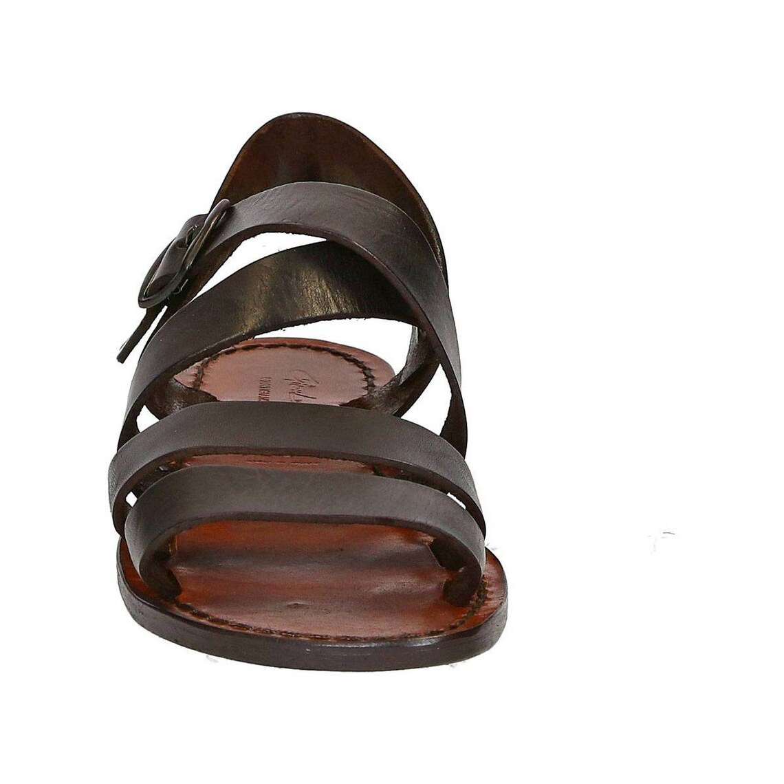 Brown Leather Ladies Franciscan Sandals Handmade in Italy | Gianluca ...