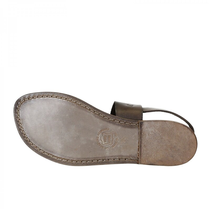 Mud Color Leather Women's Franciscan Sandals Handmade in Italy ...